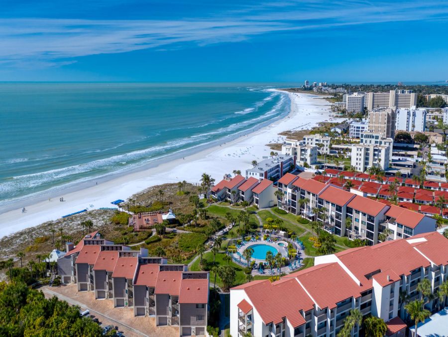 Siesta Key Beach Condo Two Bedrooms Sleeps 6 with Pool