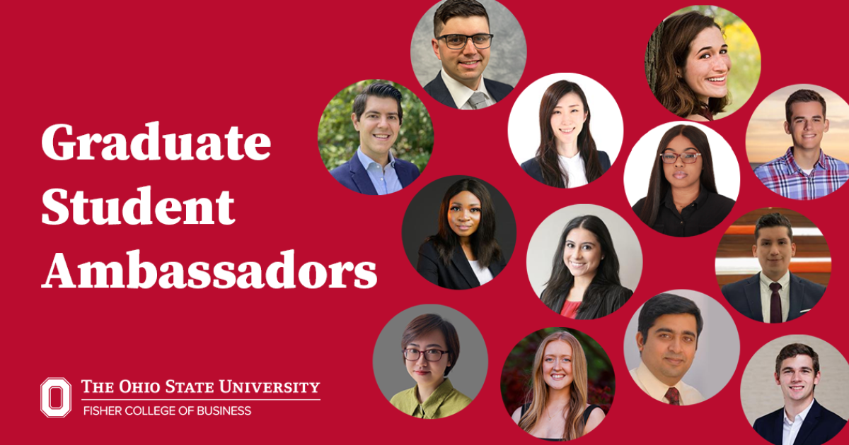 Specialized Master's Program Ambassadors | Fisher College of Business