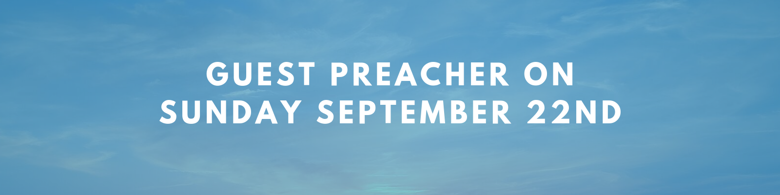 Guest Preacher on Sunday September 22nd | Christ Church NYC