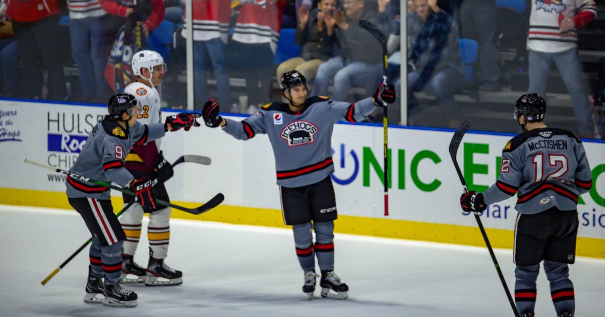 Rockford IceHogs | Sikura Nets Third-Period Hat Trick to Send Hogs to…