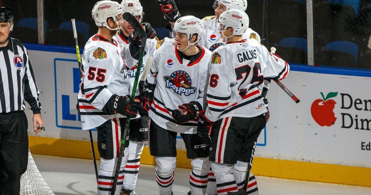 Rockford IceHogs | Reichel’s Hat Trick Lifts IceHogs Over Moose at…