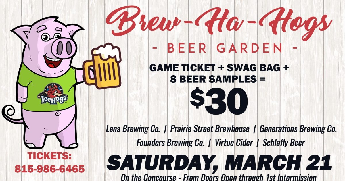 Rockford IceHogs | Join the Hogs for the First-Ever Brew-Ha-Hogs Beer…