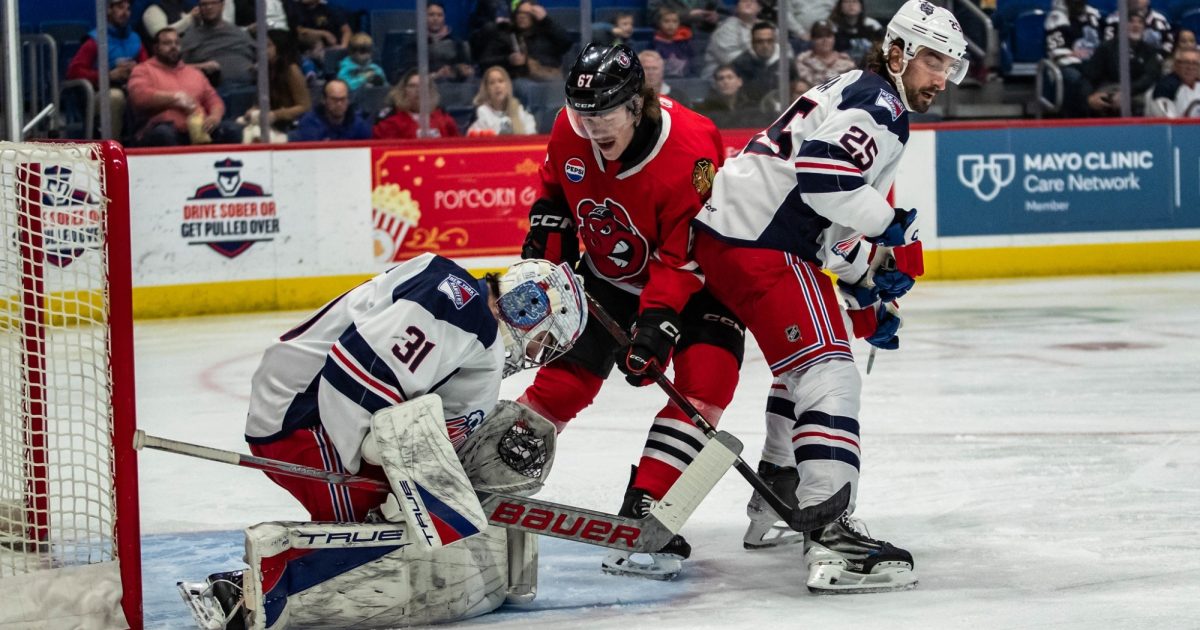 Rockford IceHogs | IceHogs Shutout 4-0 on the Road Against Wolf Pack