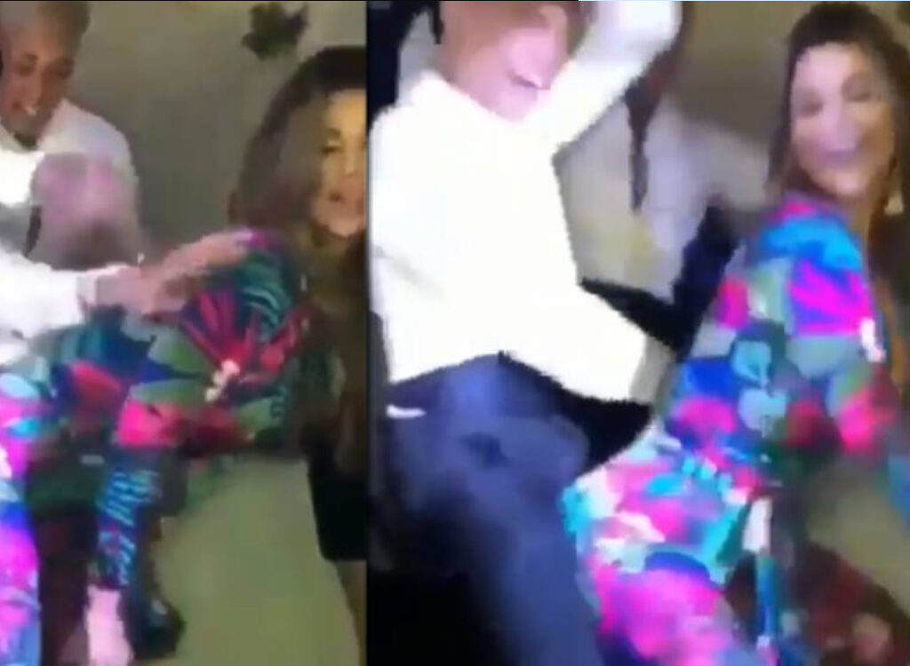 Maestra le “perrea” a su alumno en plena graduación (VÍDEO)