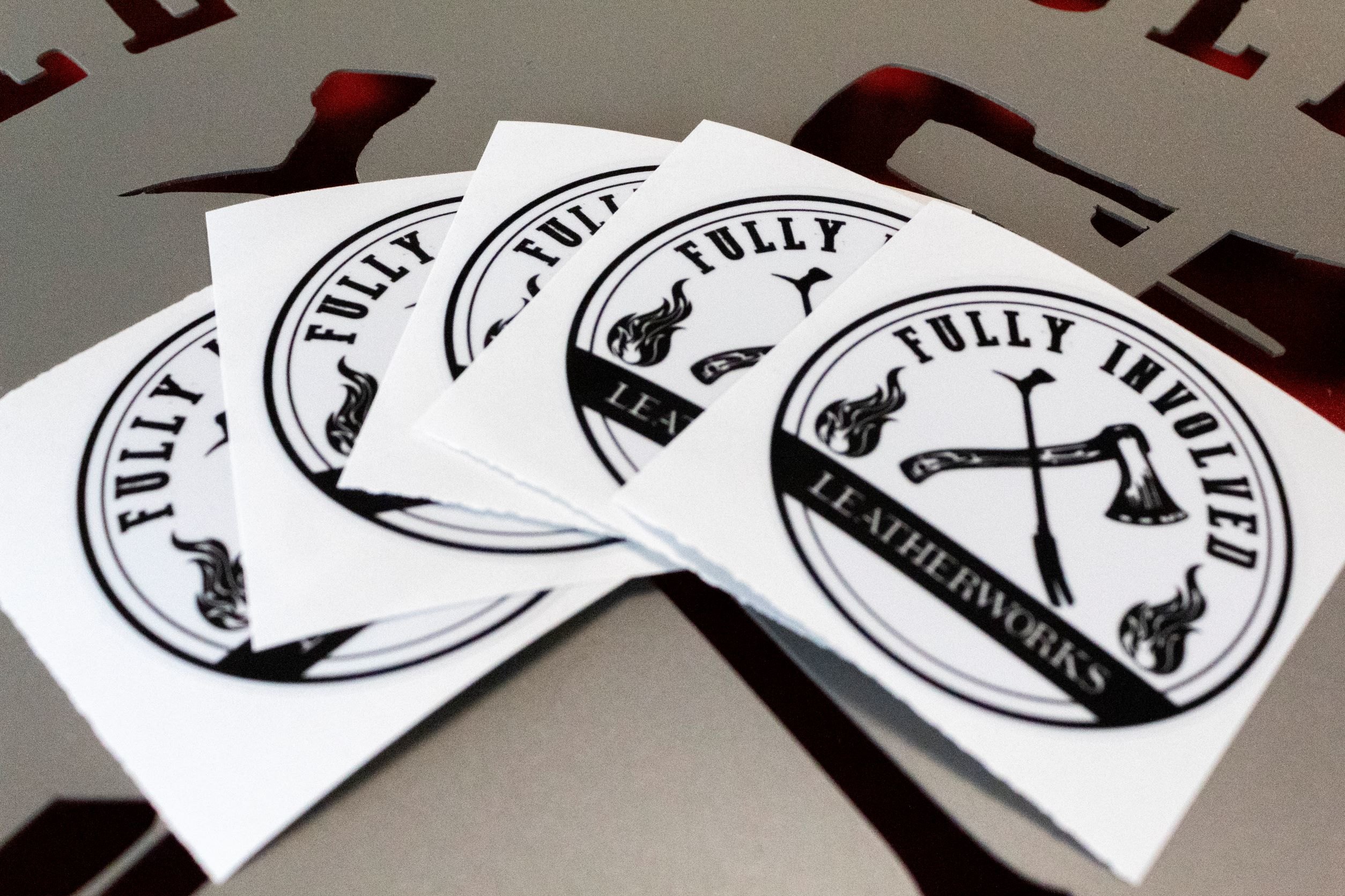 Fully Involved Leatherworks Sticker by Fully Involved Leatherworks