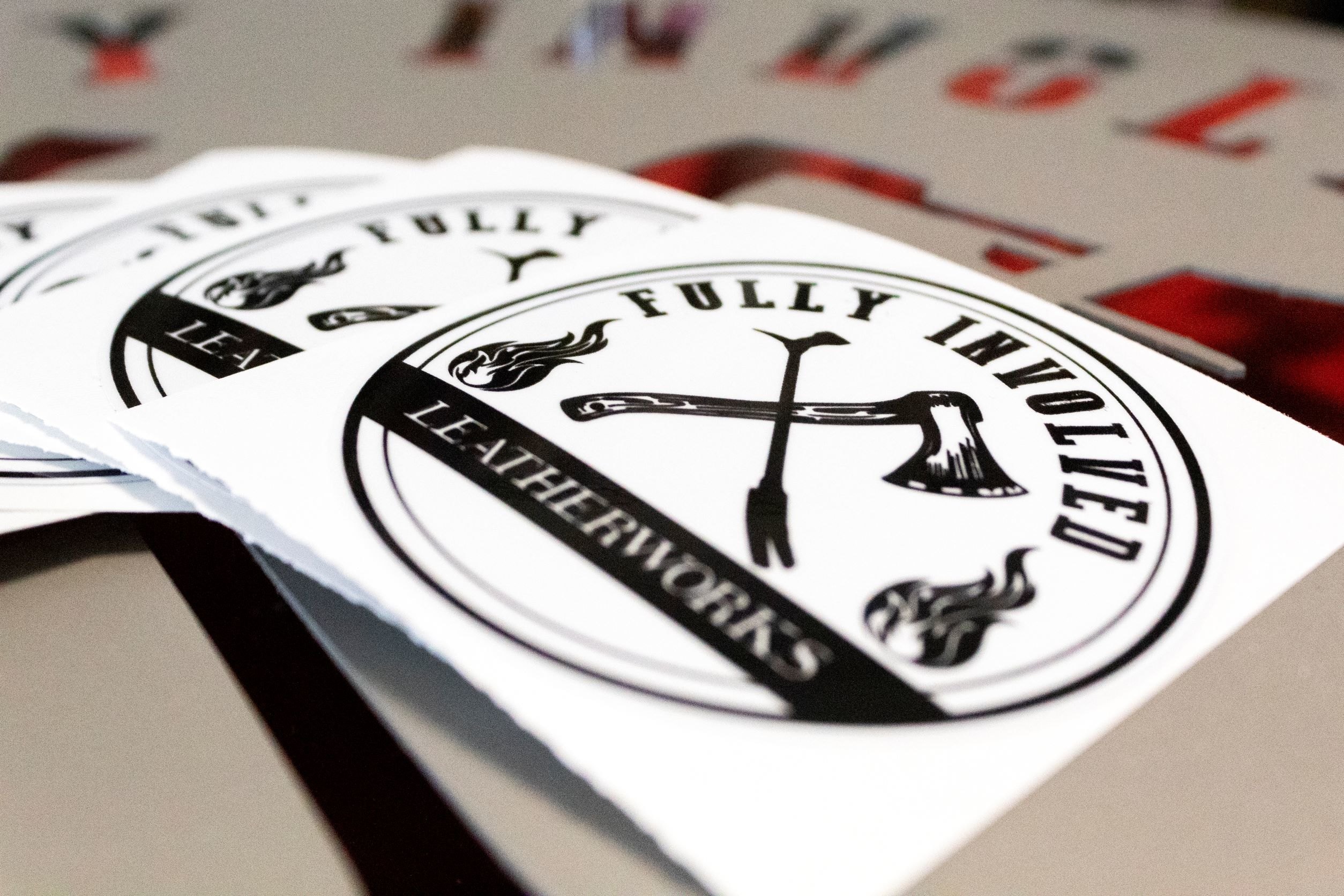 Fully Involved Leatherworks Sticker by Fully Involved Leatherworks