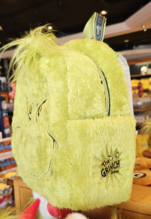 The Grinch Universal Studios Parks Grinch Big Face Plush Green Fuzzy ...