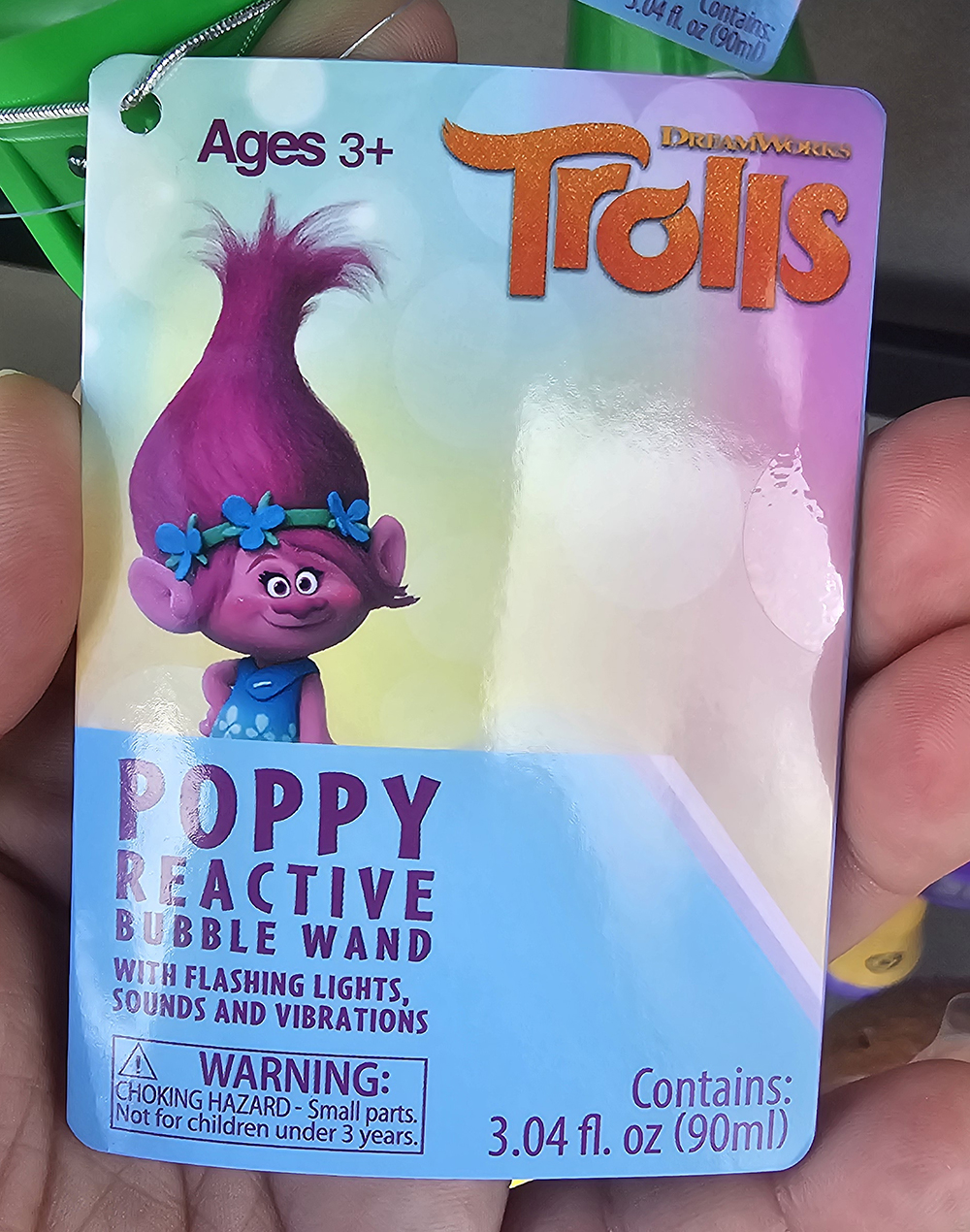 Universal Mega Movie Parade Trolls Poppy Reactive Bubble Wand ...