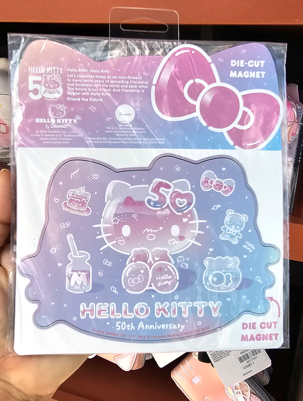 Hello Kitty 50th Anniversary Sanrio Die-Cut Magnet – Hedgehogs Corner