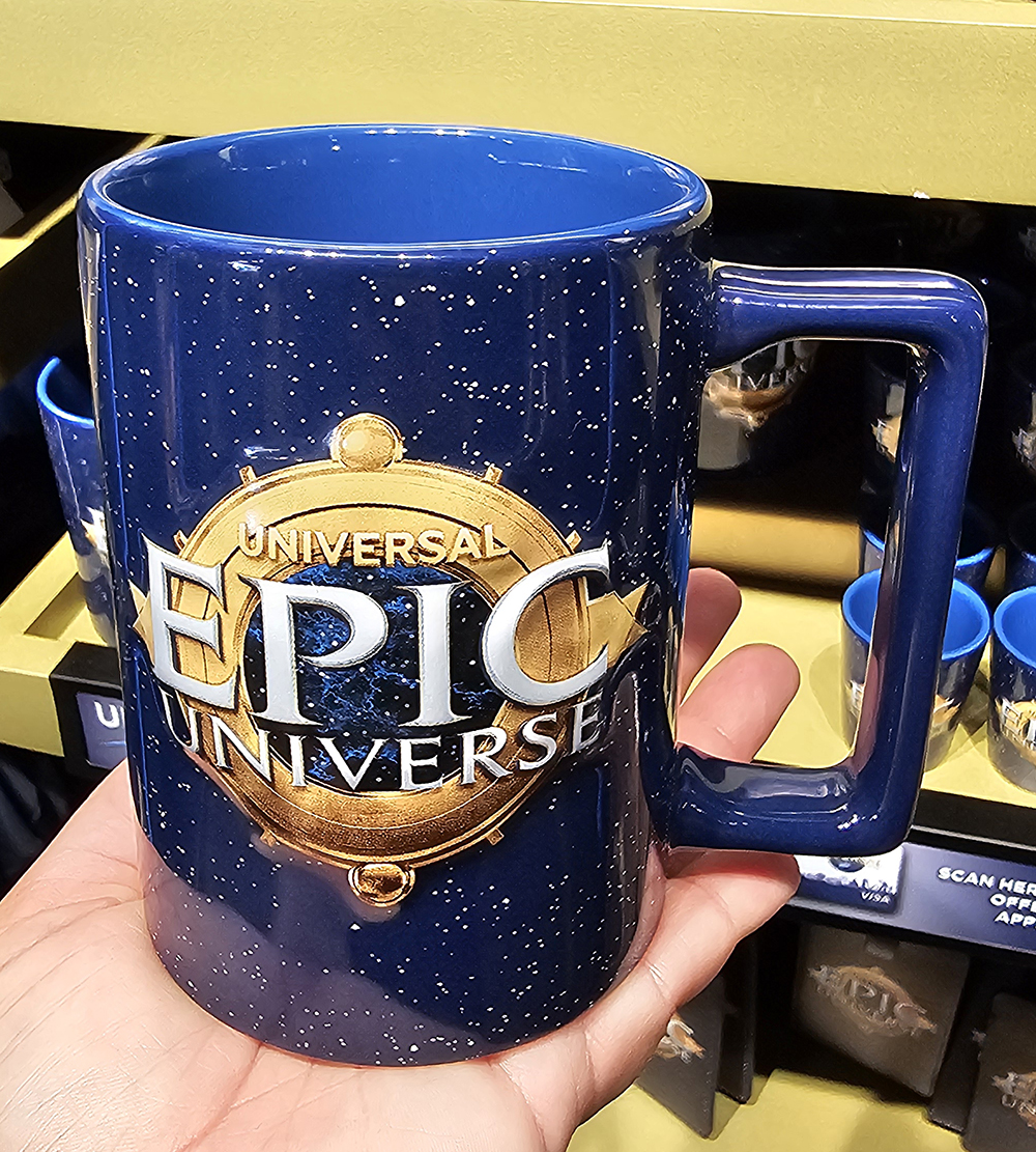 Universal Studios Epic Universe Logo 17oz Blue Starry Coffee Mug ...