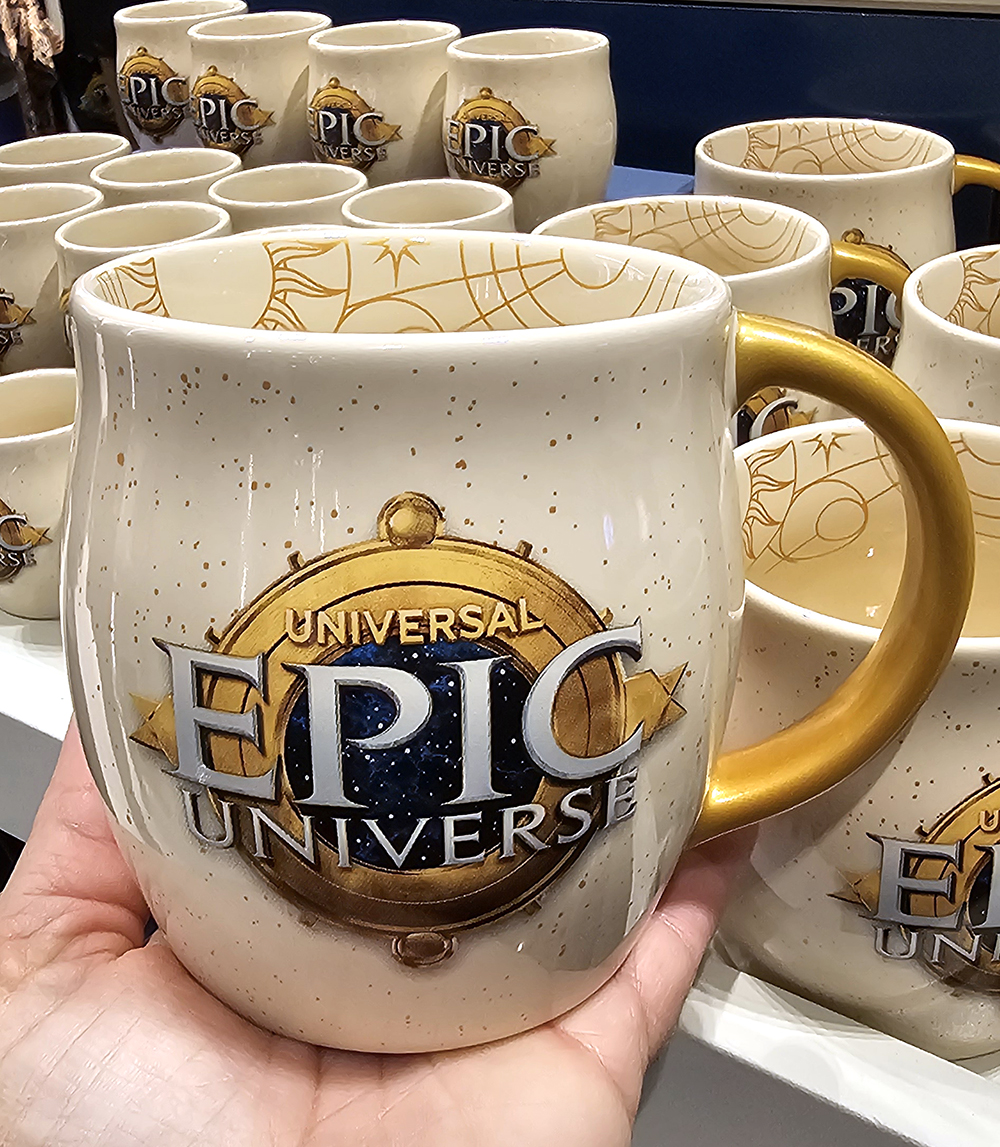 Universal Studios Epic Universe Logo Ivory Epic Emblem Mug – Hedgehogs ...
