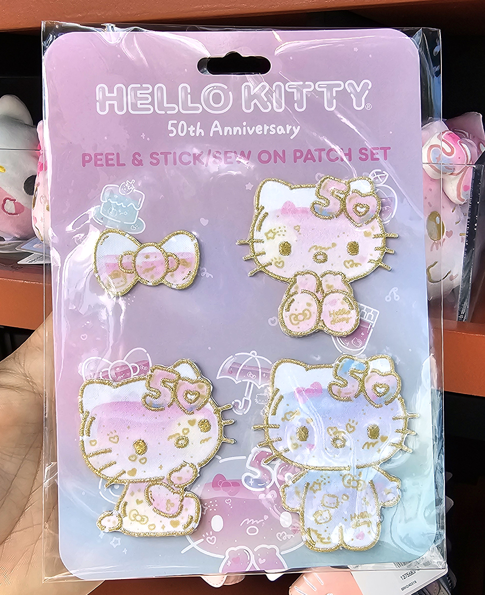 Hello Kitty 50th Anniversary Sanrio Peel & Stick / Sew On Patch Set ...