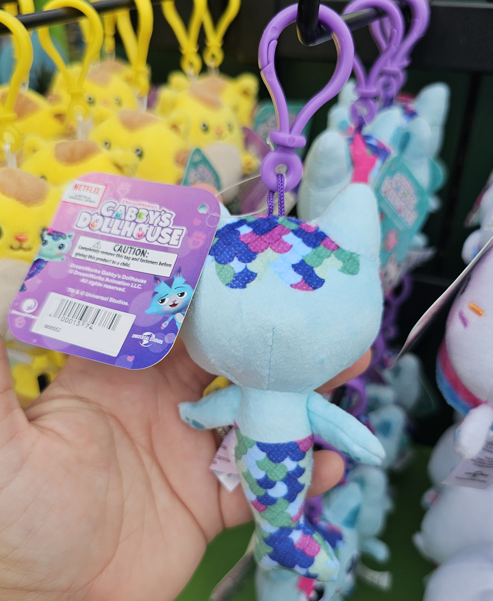 Gabby’s Dollhouse Universal Studios Parks MerCat Plush Backpack Clip ...