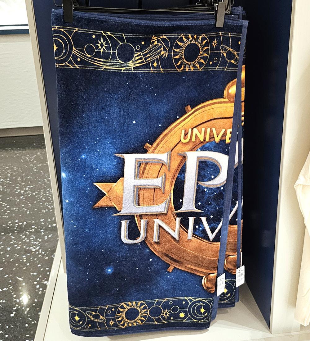 Universal Studios Epic Universe Logo Blue Epic Emblem Beach Towel ...