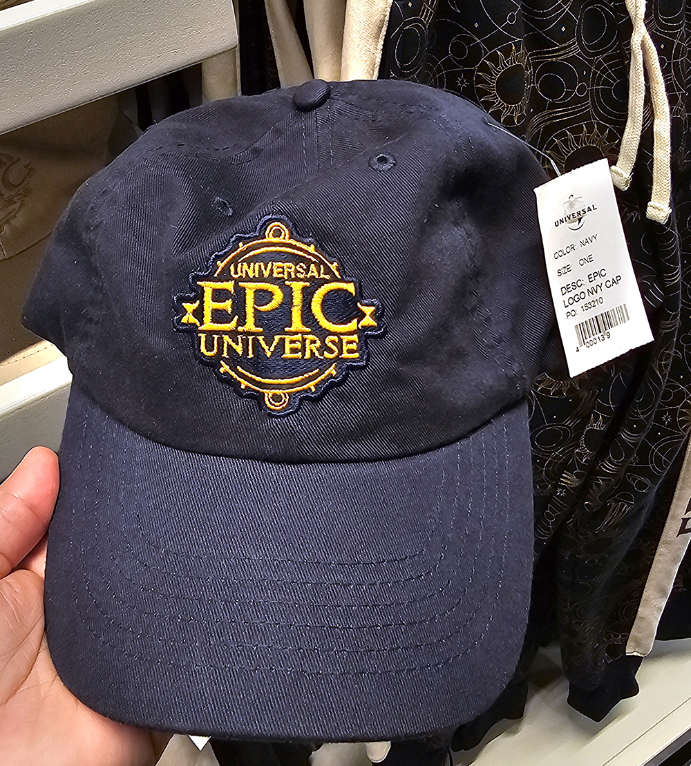 Universal Studios Epic Universe Logo Epic Emblem Navy Blue Baseball Cap ...