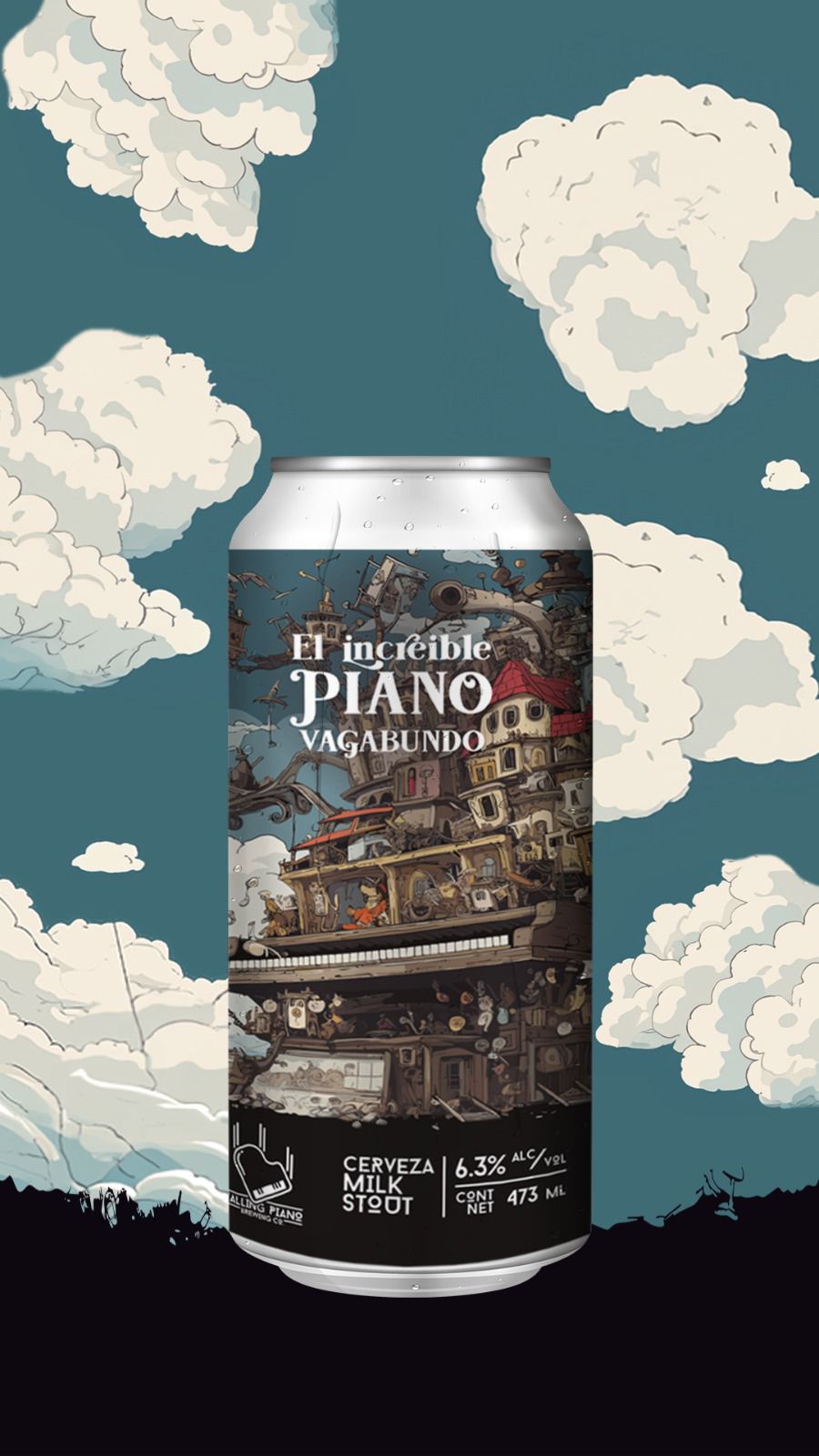 Studio Ghibli es homenajeado con su chela en Falling Piano - Revista Marvin