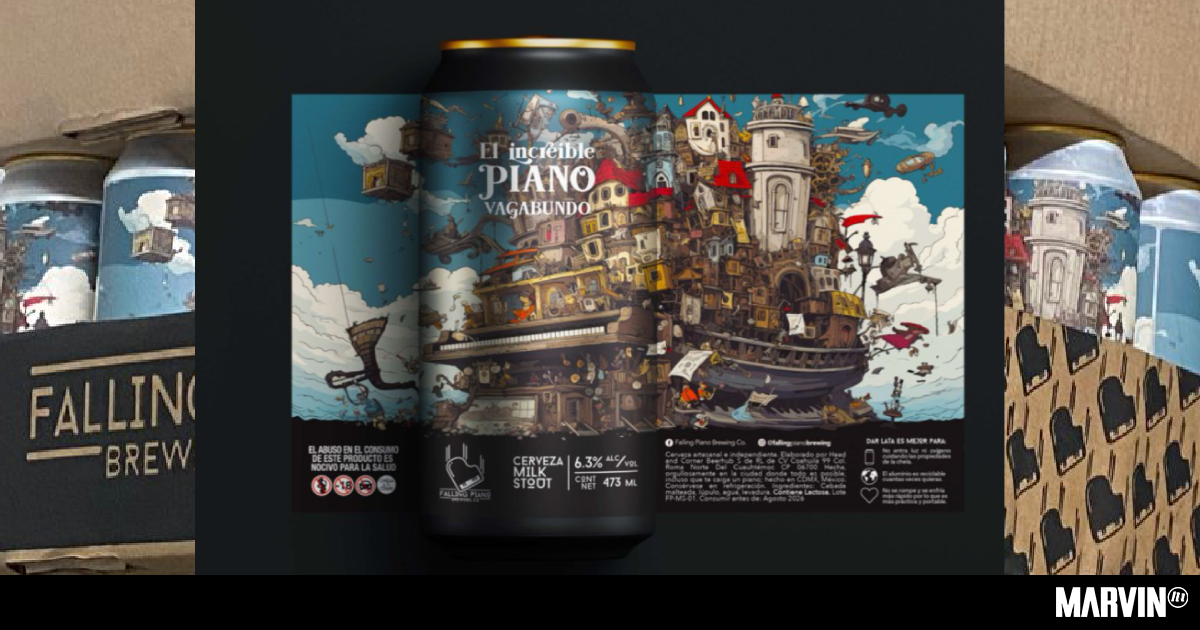 Studio Ghibli es homenajeado con su chela en Falling Piano - Revista Marvin