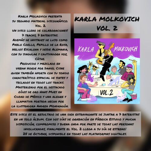 Karla Molkovich lanza Vol. 2 - Revista Marvin