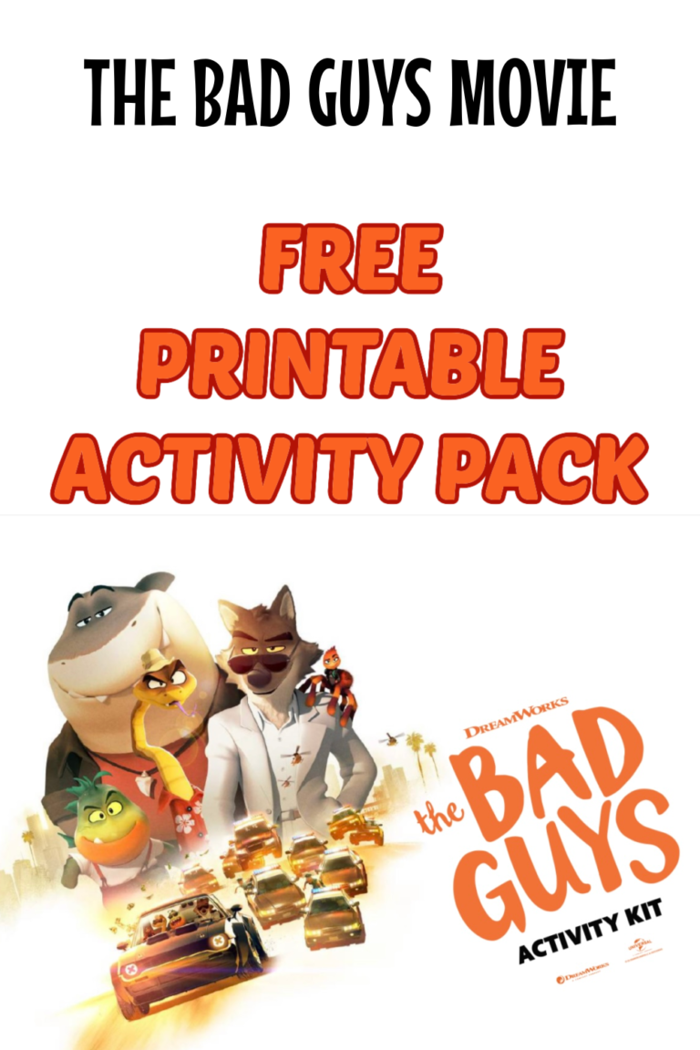 The Bad Guy's Movie Activity Pack: A Free Printable Fun for Kids!