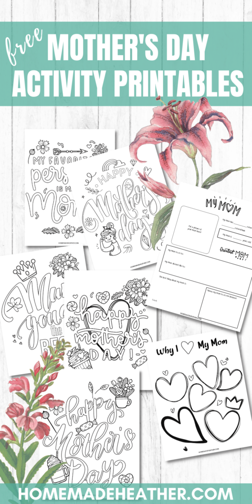 Free Fun Printable Mother's Day Coloring Pages