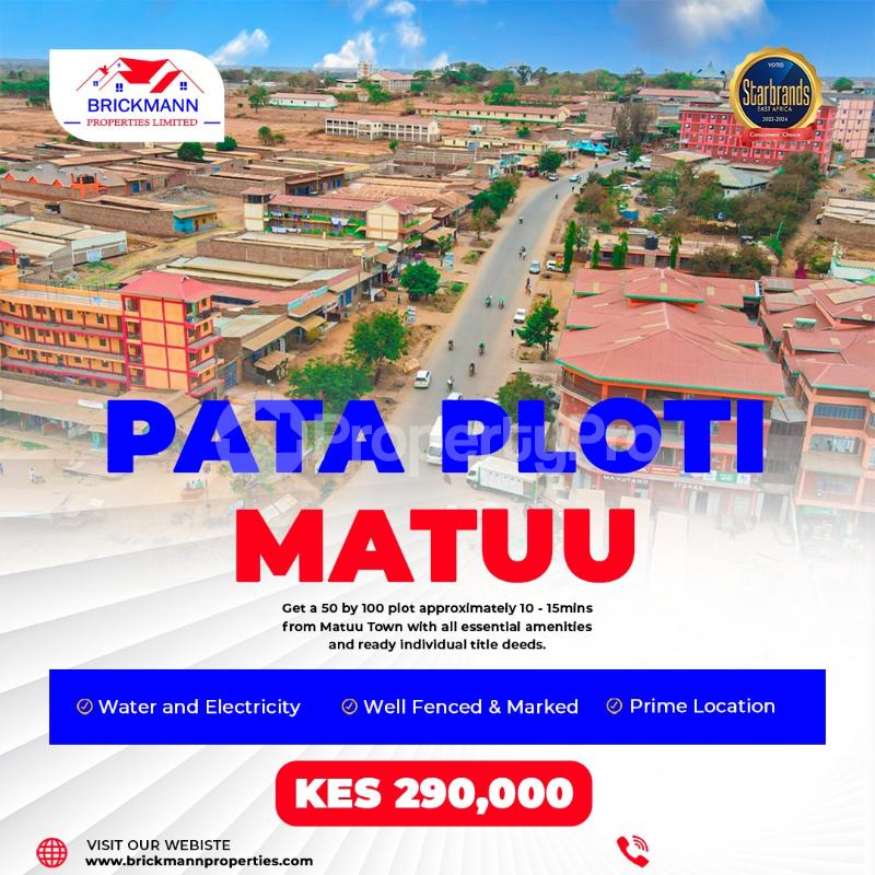 1 bedroom mini flat Residential Land for sale Masinga road/Kivandini ...