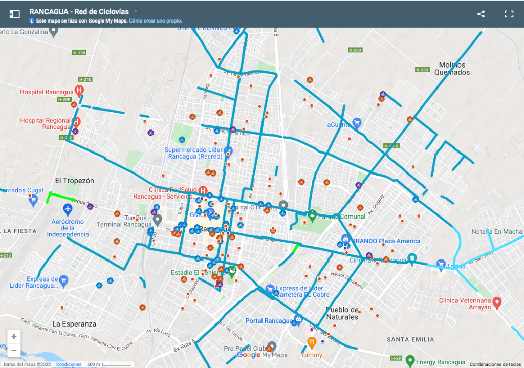 2024: Fecha tope para adecuación de ciclovías en Rancagua