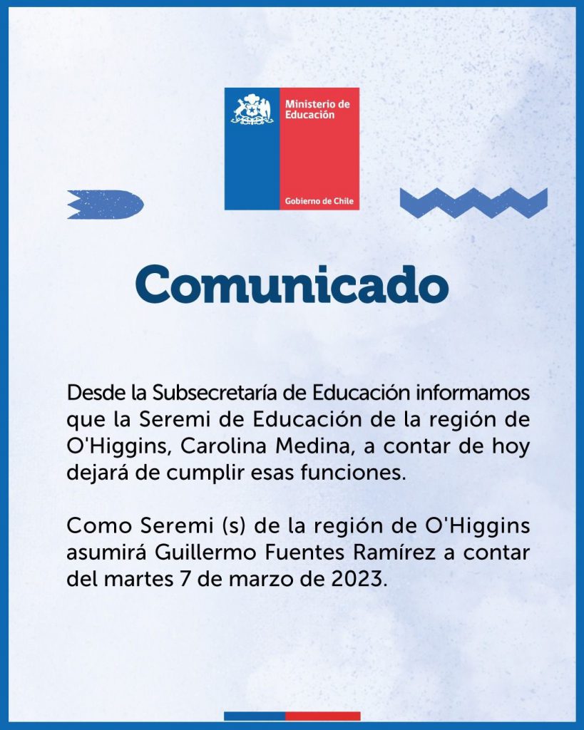Gobierno pide renuncia a Seremi de Educación; sería por falta a la probidad