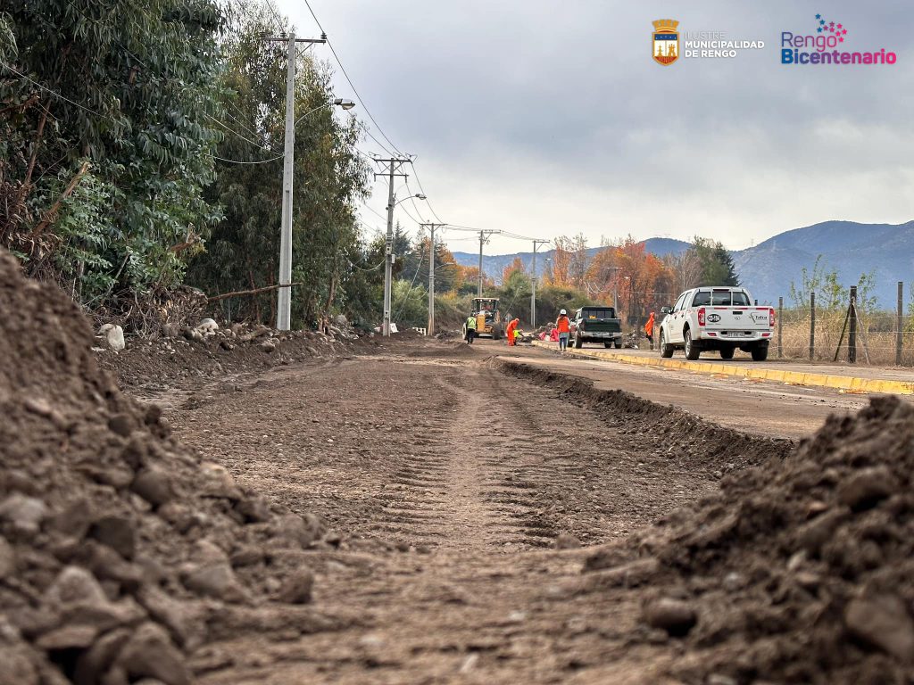 Avanzan obras de reposición de camino La Chimba – Chanqueahue en Rengo