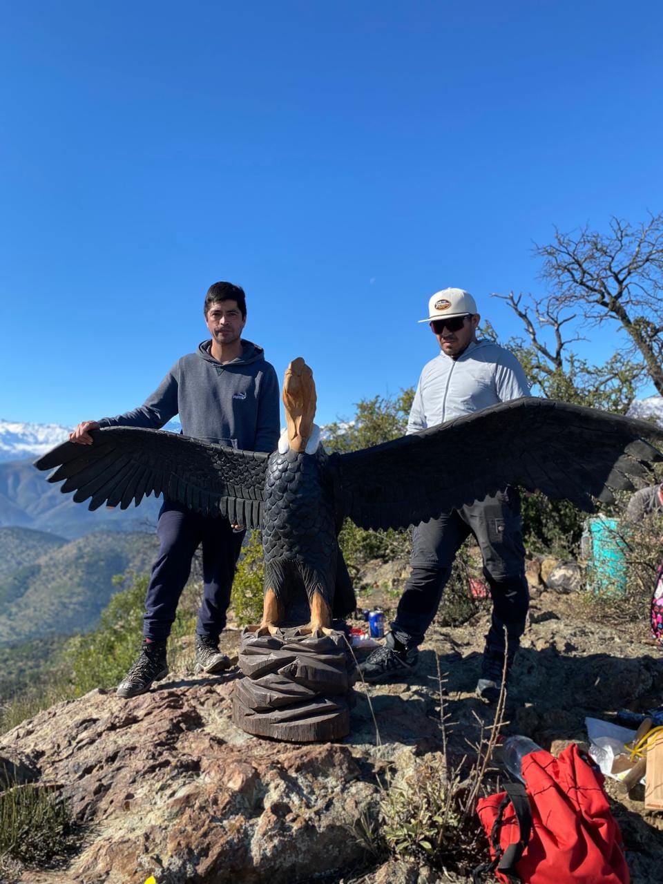 Instalan escultura de Cóndor Andino a tamaño real en cerro de Requínoa ...