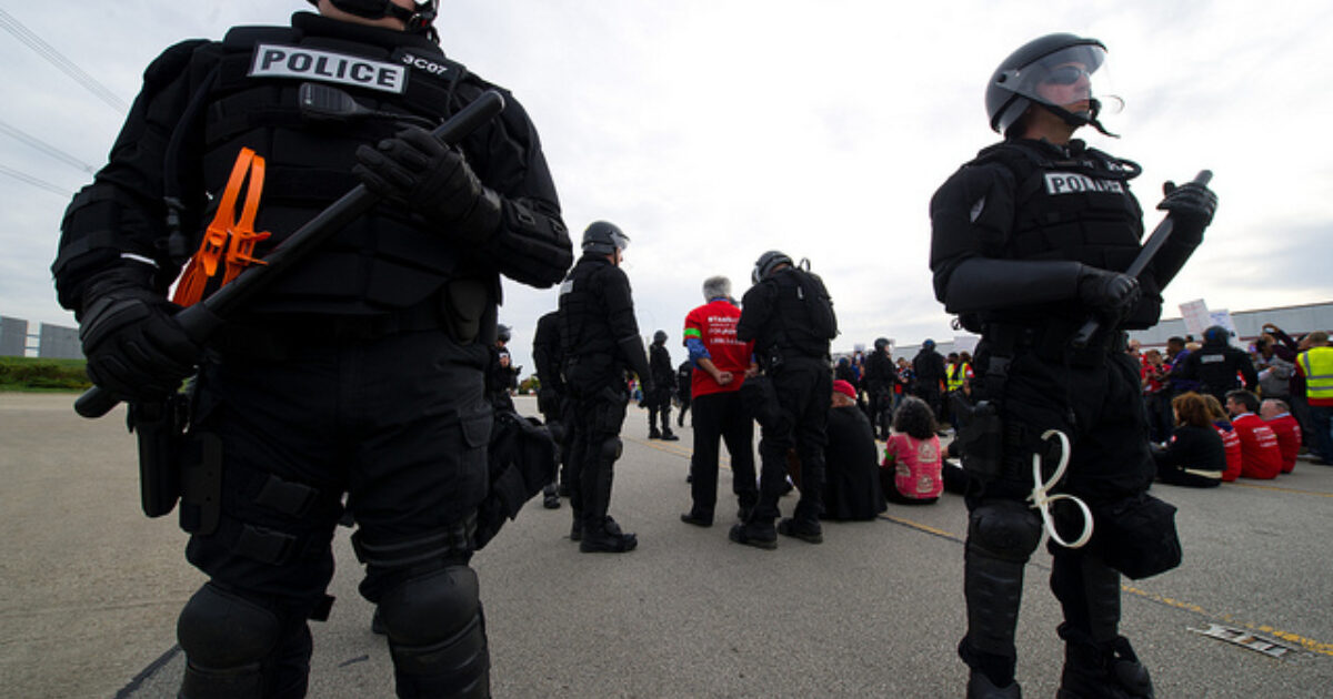 Riot Police Called In To Arrest Peaceful Protesters Outside Walmart ...