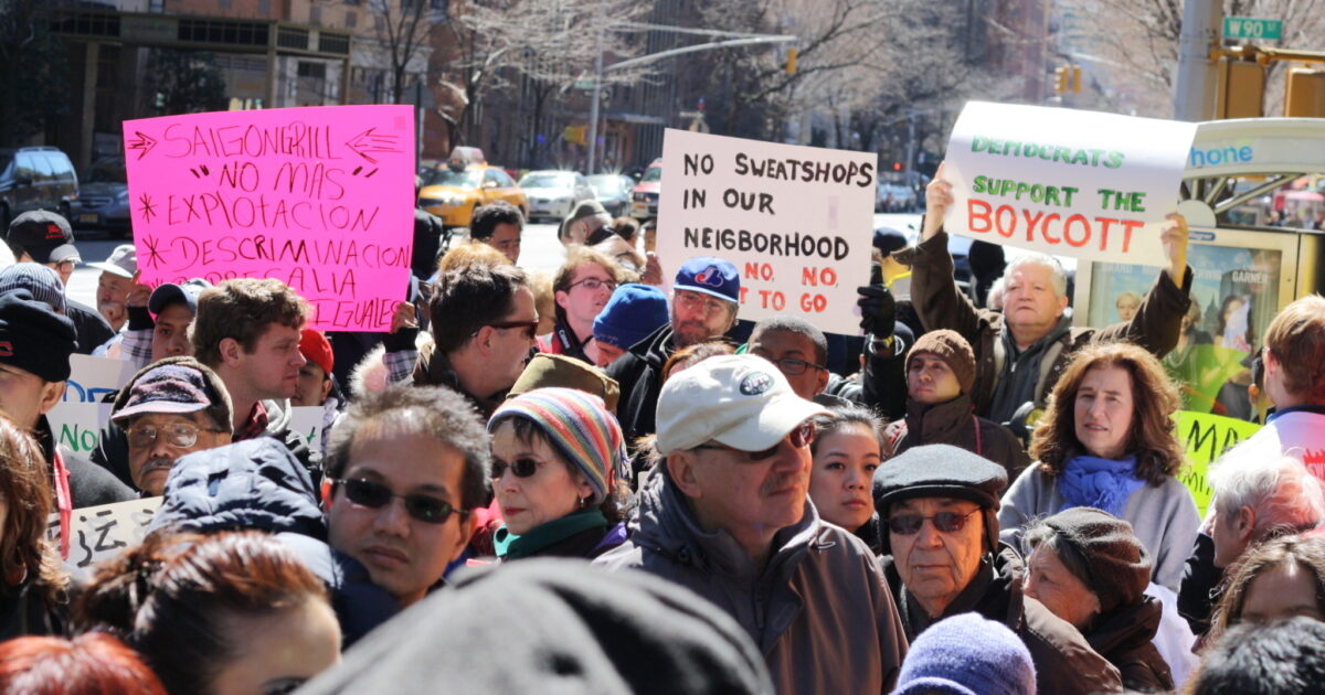 New Yorkers Launch ‘Sweatshop Free Campaign’ Amid Labor Strife at Local ...