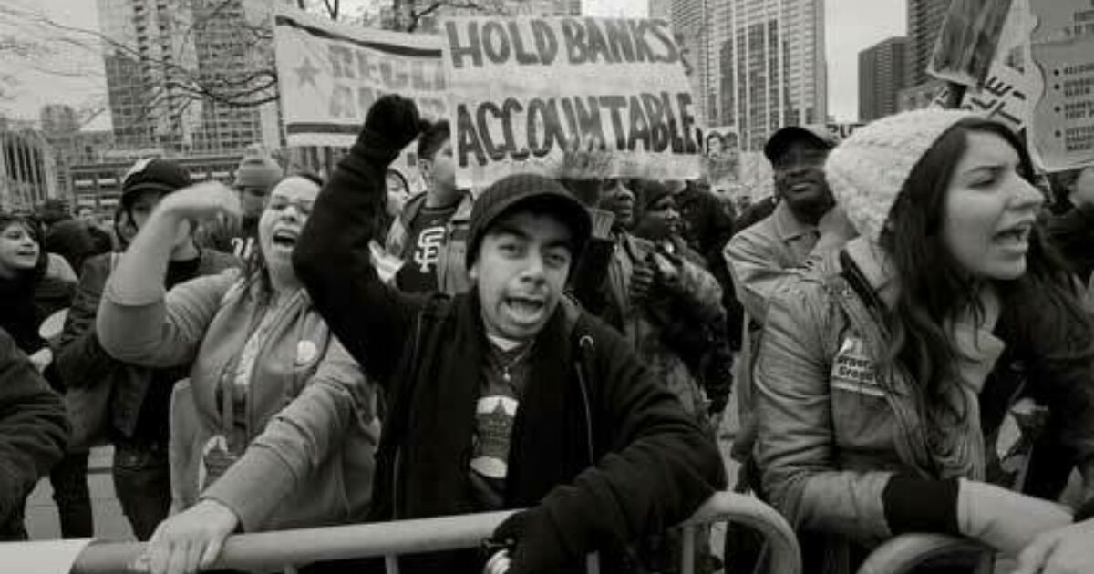 5,000 Protest Bank Power, Abuses, as ‘Showdown’ Culminates - In These Times