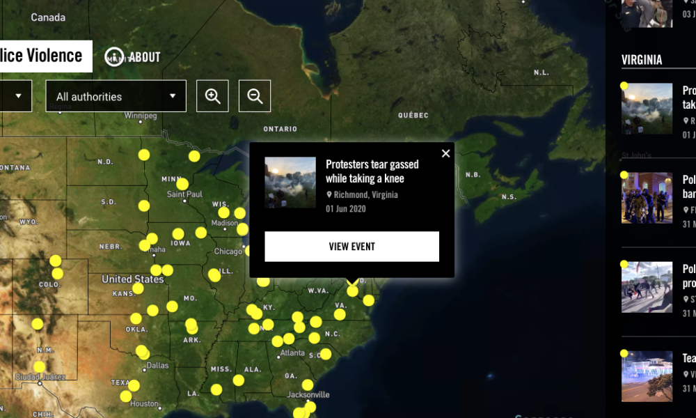 Richmond on Amnesty International Map Documenting Police Violence - RVAHub