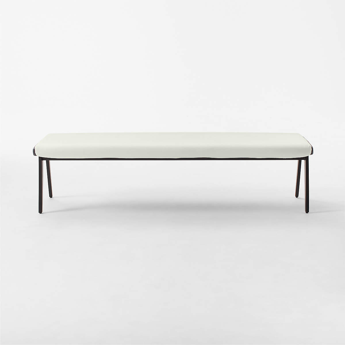 CB2 Baja Velvet Bench | Seeded