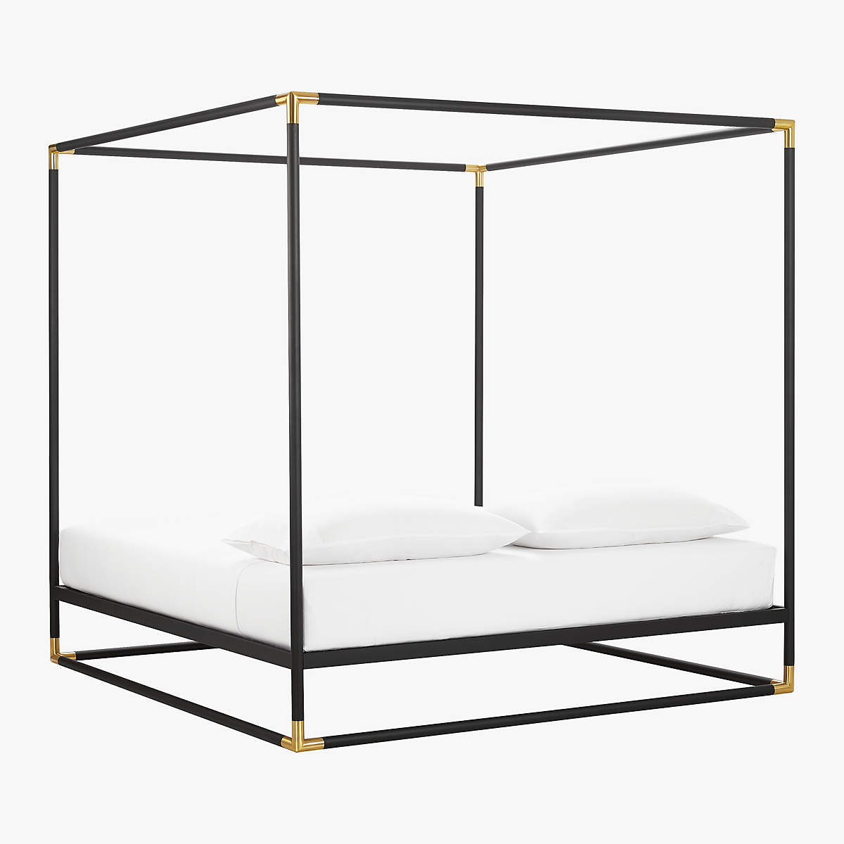 CB2 Frame Canopy California King Bed Seeded