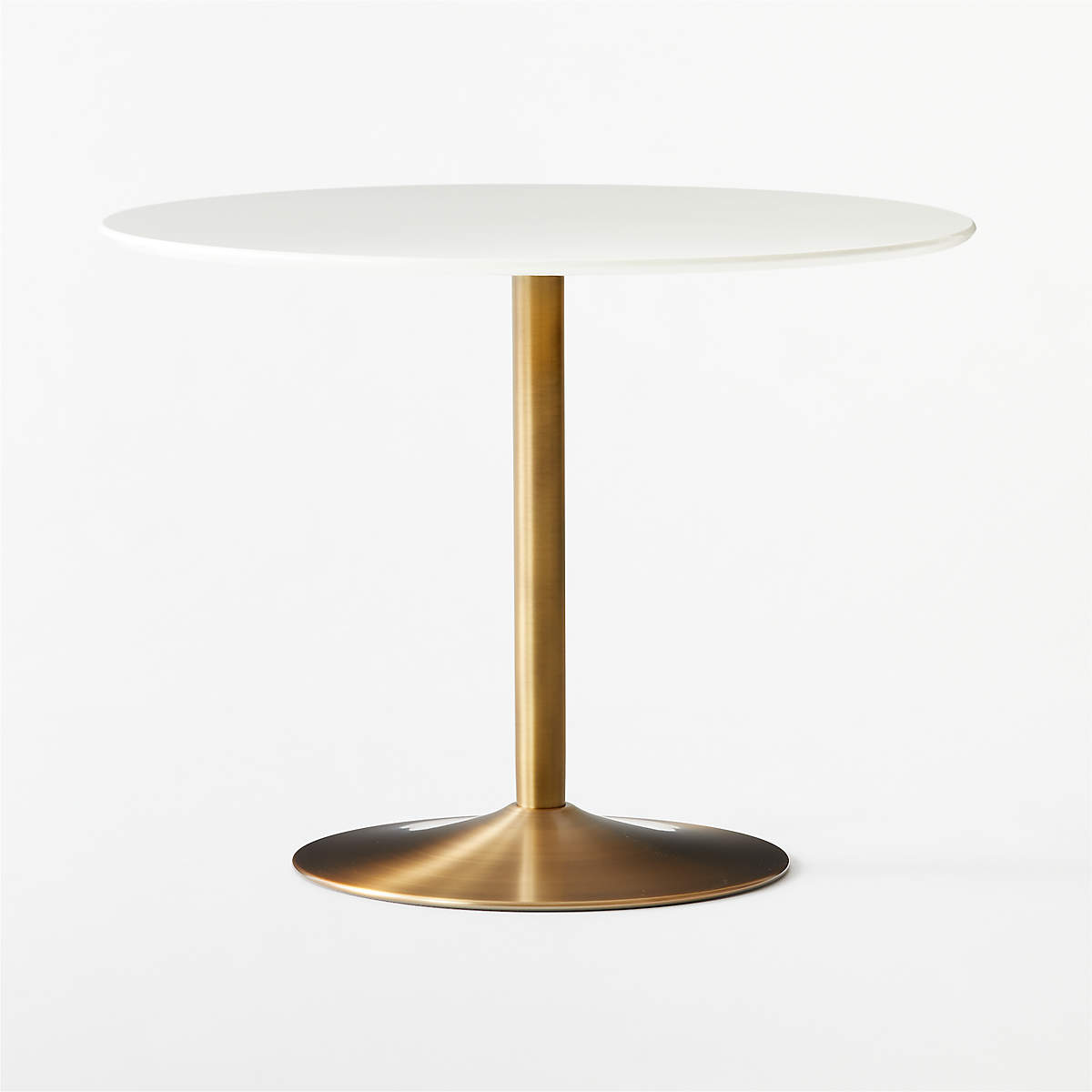 Cb2 odyssey brass dining table store