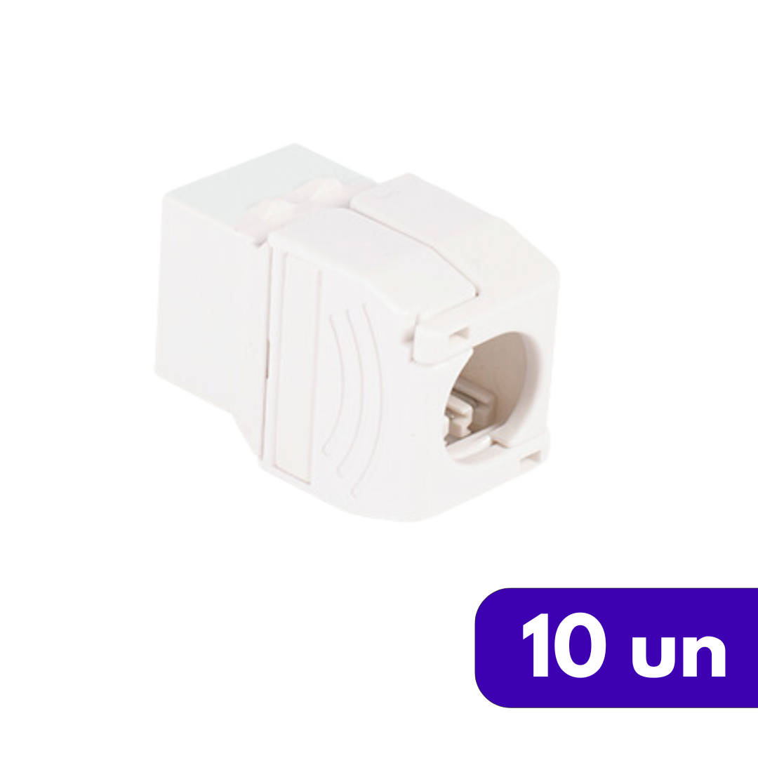 Keystone UTP CAT 6 - Kit com 10 unidades | Infrastore
