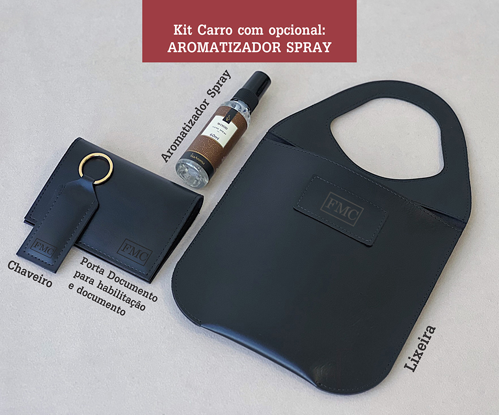 Kit Carro Personalizado com Aromatizador Spray | Mundo Wine Presentes ...