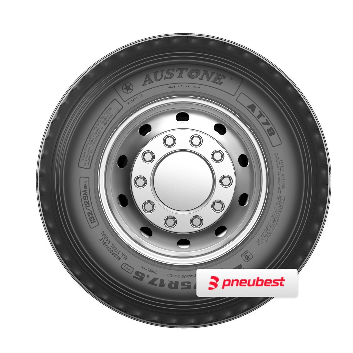 Pneu 215/75R17.5 Liso 18 Lonas 135/133J AT78 Austone | Pneubest