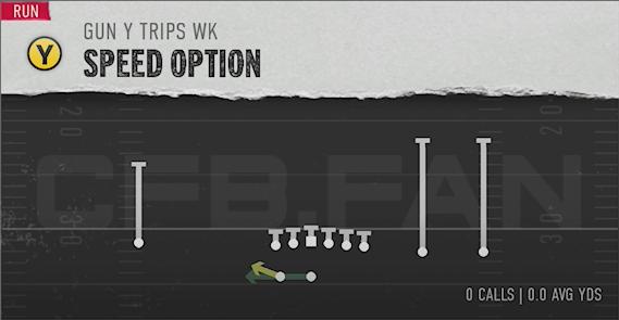 Speed Option - Gun Y Trips Wk - Virginia - CFB 25