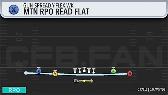Mtn Rpo Read Flat - Gun Spread Y-Flex Wk - UCF - CFB 26