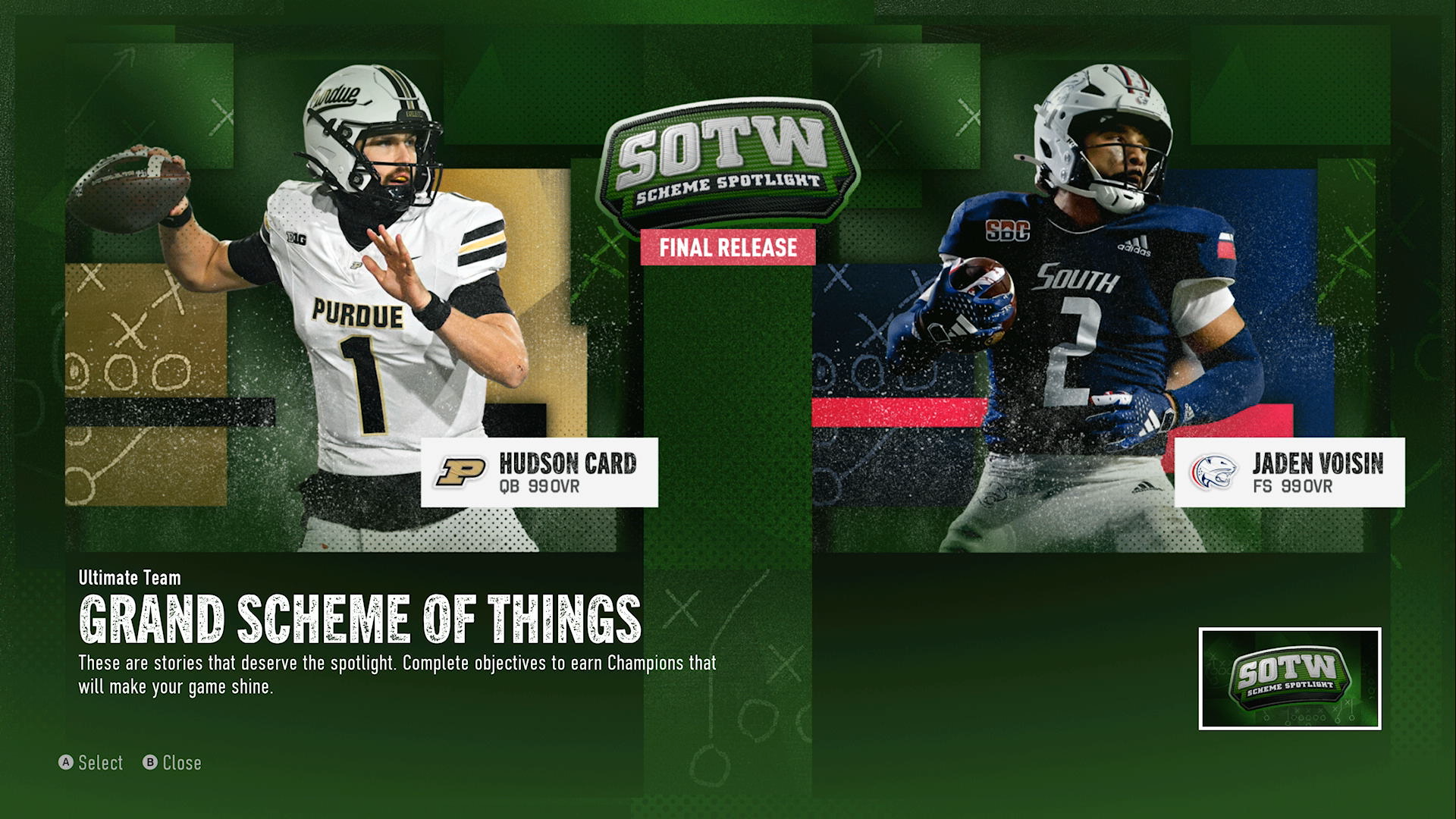 SOTW - Scheme Spotlight: LTD Jack Campbell, Hudson Card, Jaden Voisin, and more - CFB.FAN
