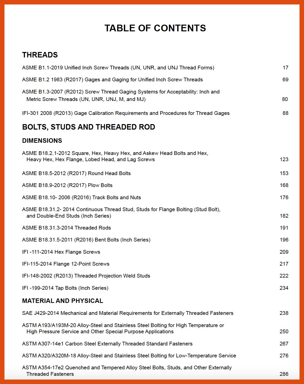 IFI Book of Fastener Standards, 2024 (12th) Edition - Industrial ...