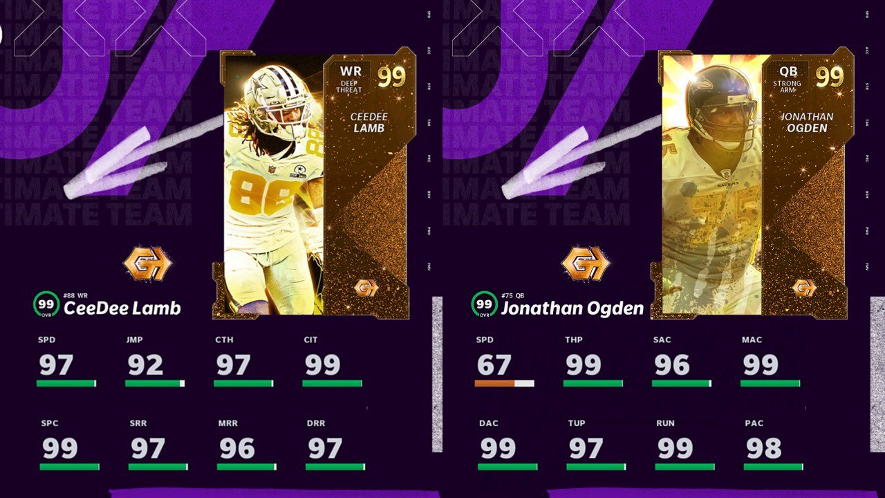 Golden Tickets: Lamb, Atkins, Koo, and Ogden (QB) - MUT.GG