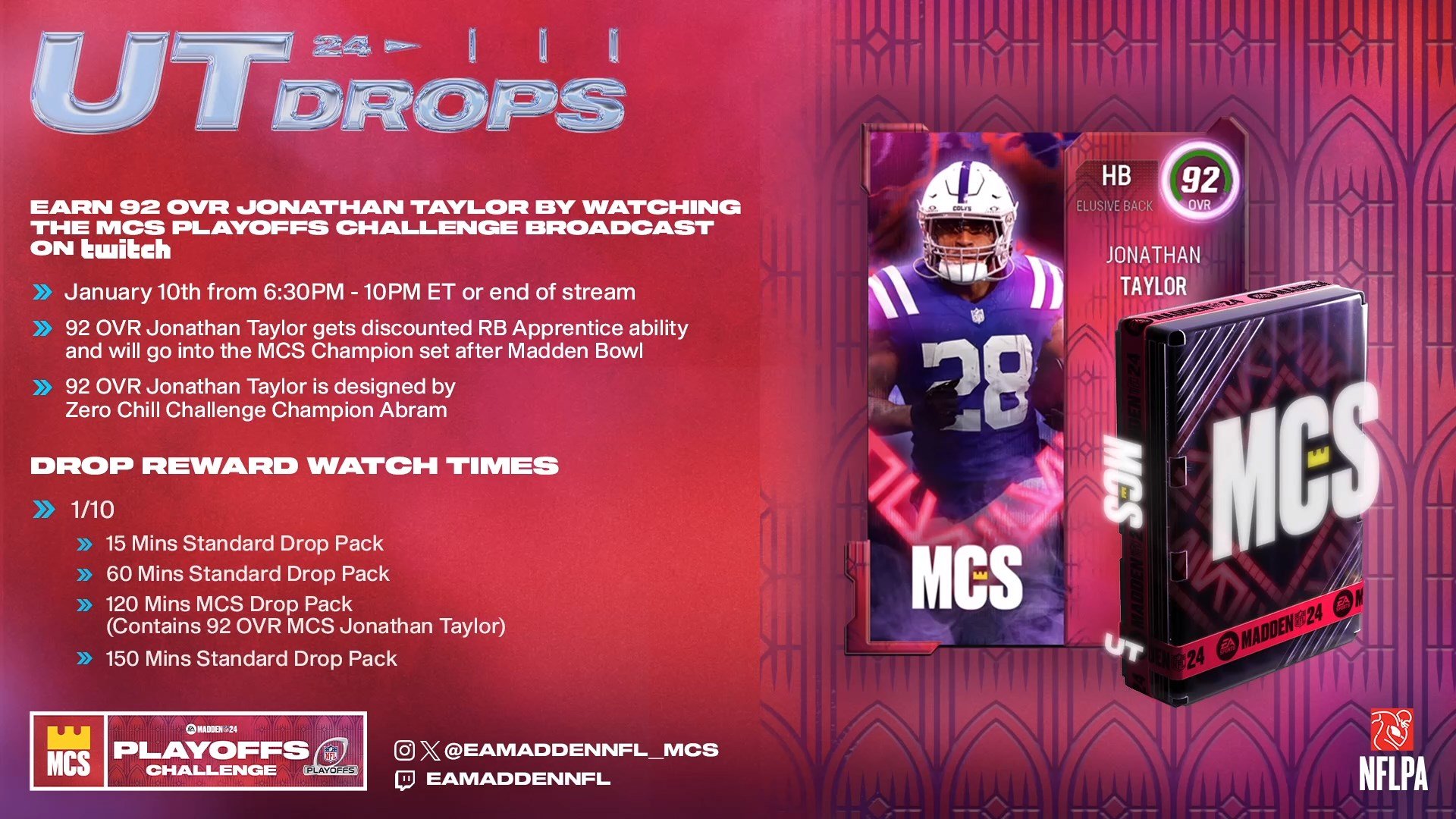 How to Get 92 OVR HB Jonathan Taylor in MUT - Madden NFL 24 - MUT.GG How to Get 92 OVR HB Jonathan Taylor in MUT - Madden NFL 24 - MUT.GG