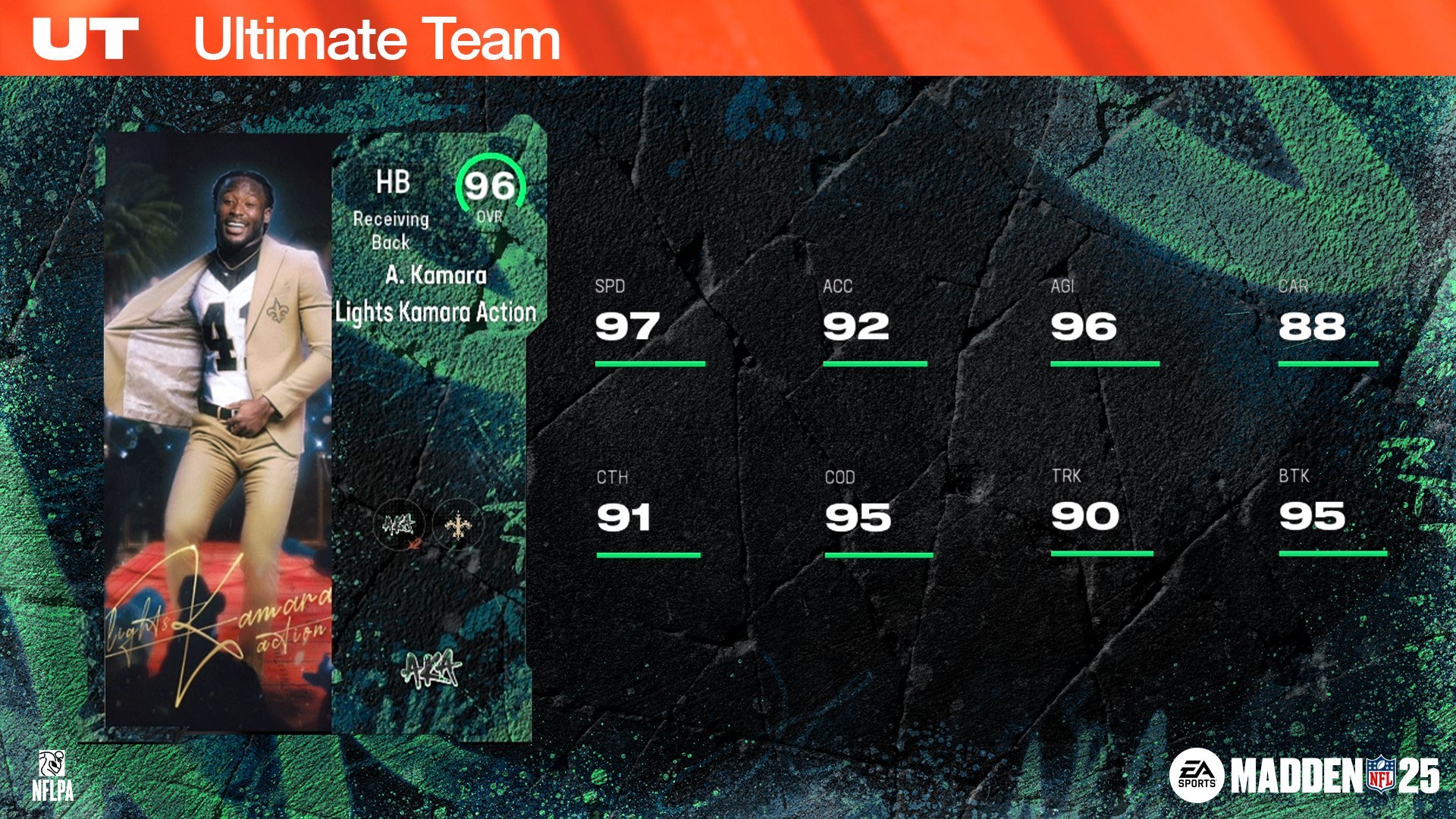 AKA Icons: Malcolm Rodriguez and Alvin Kamara - MUT 25 - MUT.GG