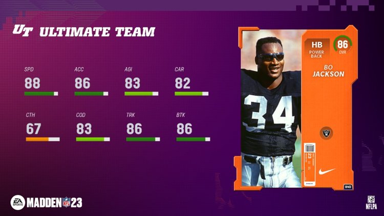 Nike Run Club How To Get 86 OVR Bo Jackson Madden Ultimate Team 23 