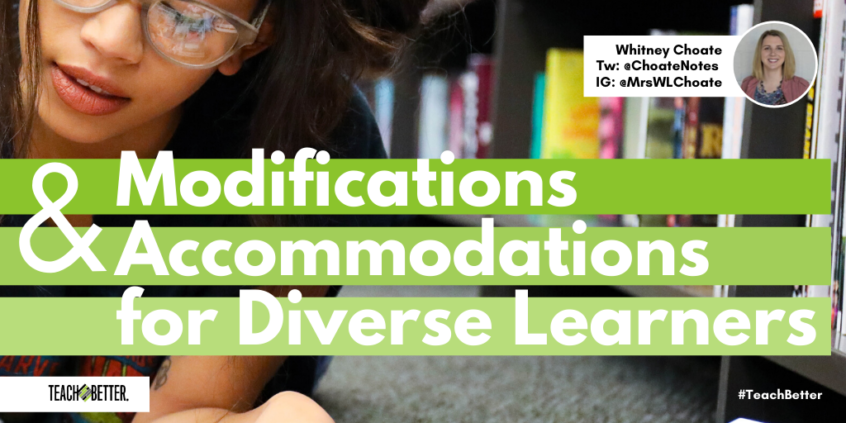 Modifications and Accommodations for Diverse Learners - Teach Better