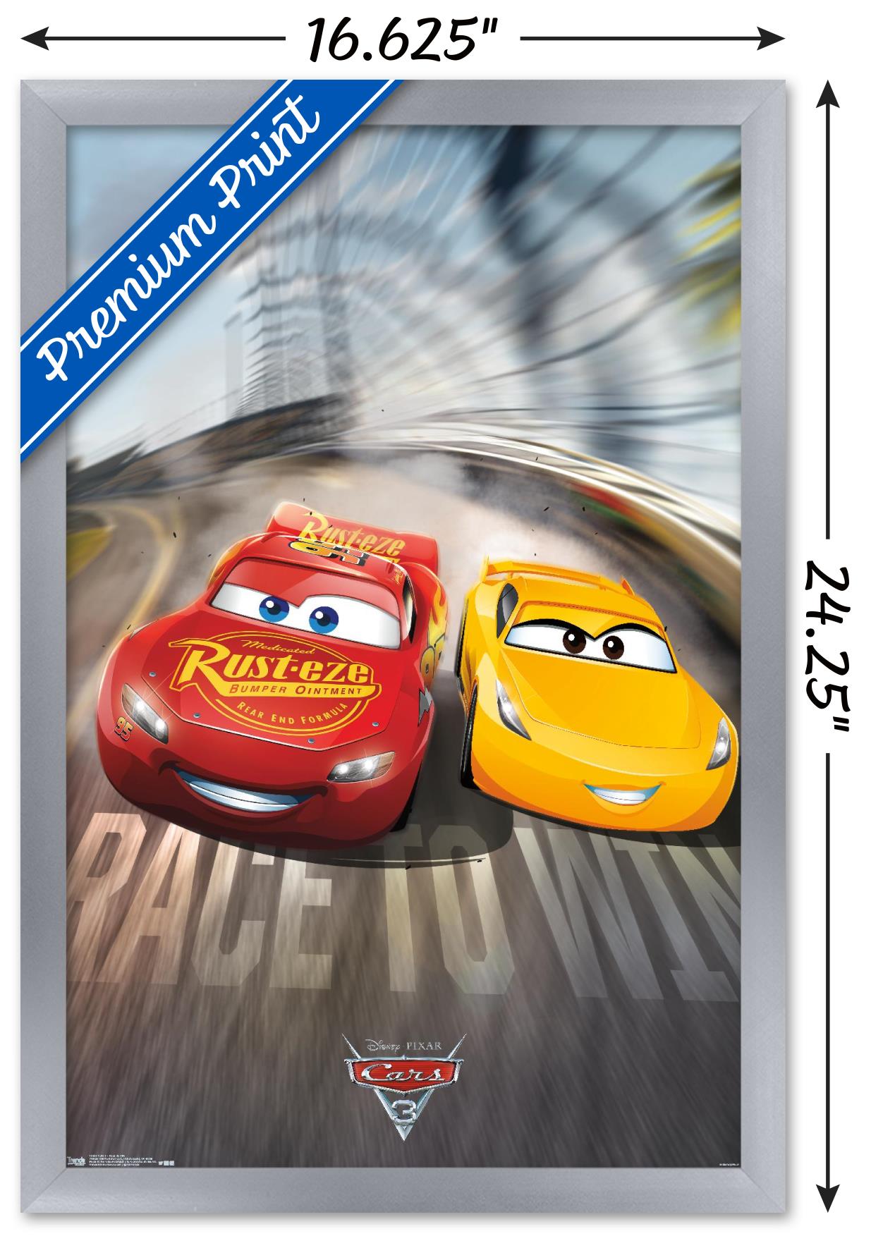 Disney Pixar Cars 3 - Race to Win 14x22 Poster | eBay