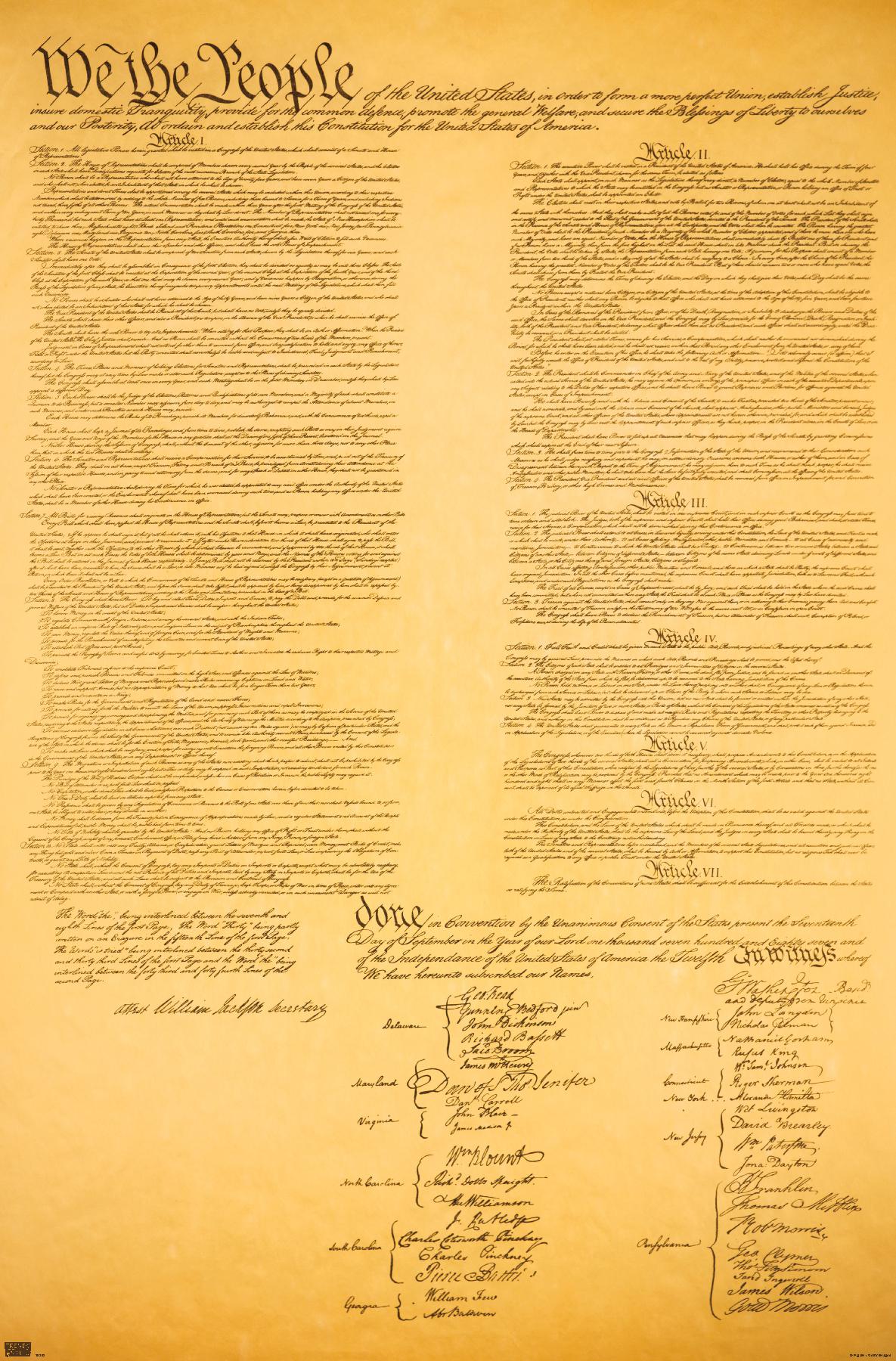 The Constitution - Poster | eBay